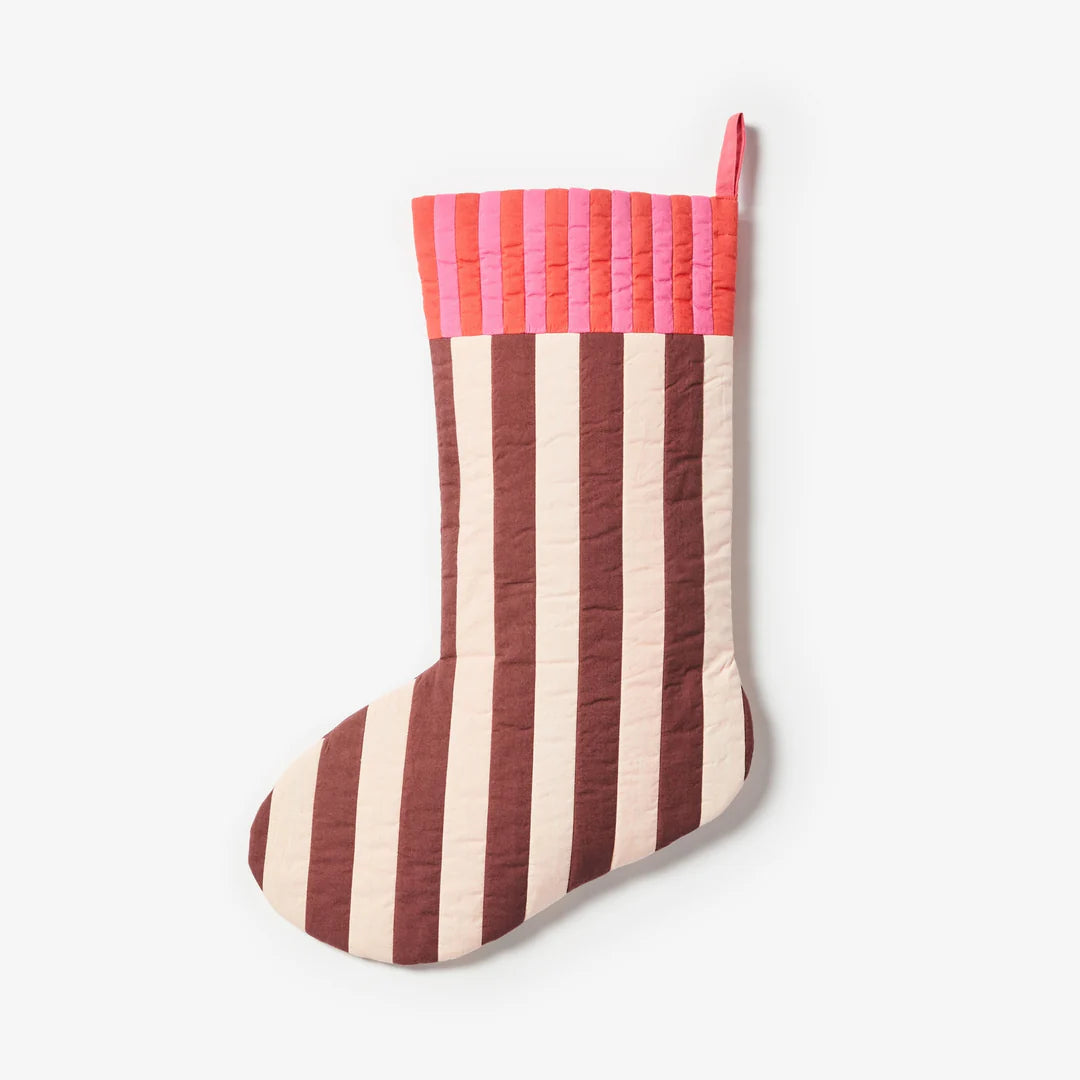 Stripe Pink Christmas Stocking– Jumbled