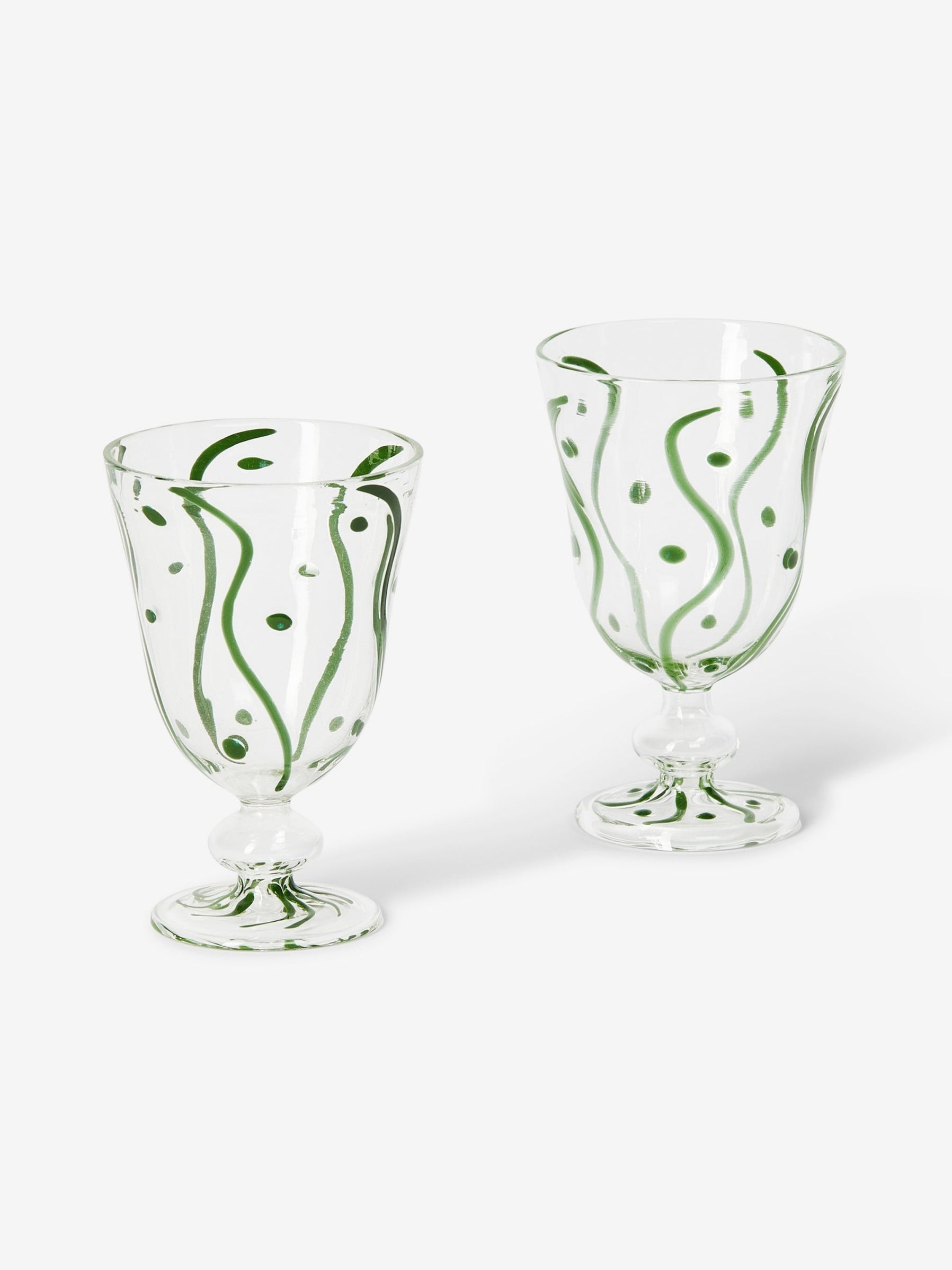 Waves Green Goblet Set– Jumbled