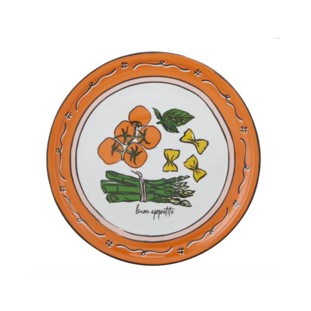 Deli Round Ceramic Platter - Boun Appetito– Jumbled