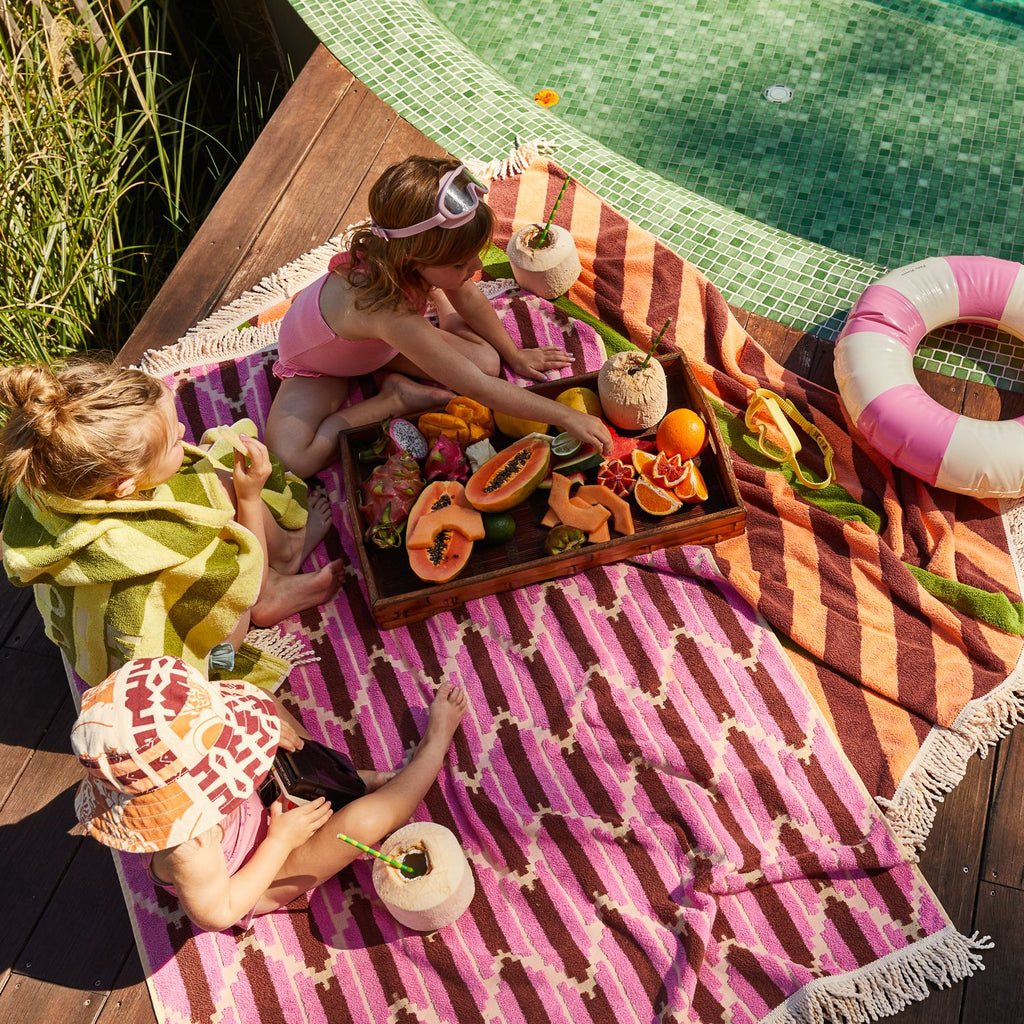 Nisha Bath Sheet - Rosewater– Jumbled