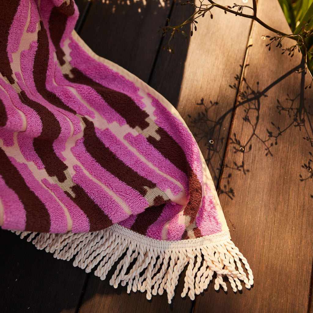 Nisha Bath Sheet - Rosewater– Jumbled